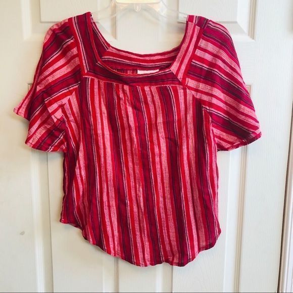 Universal Thread | Tops | Universalthread Flowy Linen Striped ...